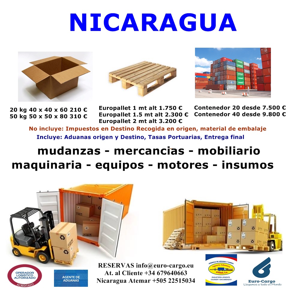 Transporte De Mudanzas y Mercancias a Nicaragua ~ Euro-Cargo